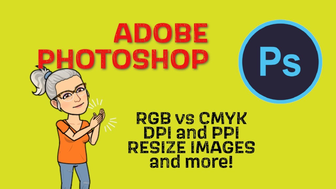 Photoshop Changing RGB and CMYK and Image Sizes - YouTube