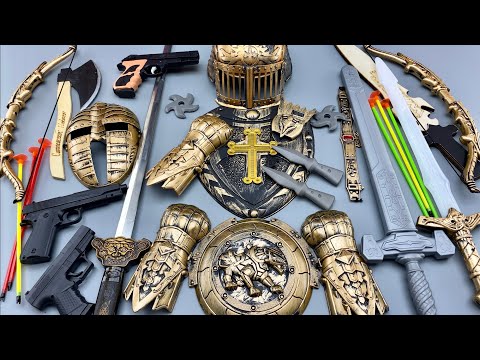 Oyuncak Kılıçlar Silahlar ve Koruyucu Kıyafetler. Oklar - Kasklar - Maske