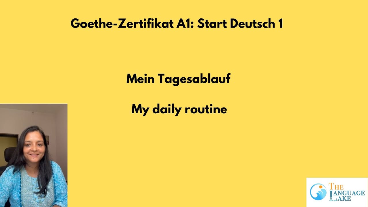 Mein Tagesablauf - My daily routine auf Deutsch / German A1 - YouTube