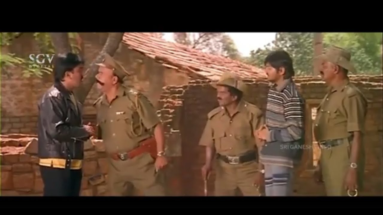 Police Bank Janardhan Raids Gold Smuggling | Best Comedy Scene From ...