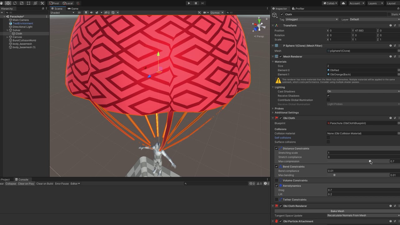 Obi Cloth Parachute - YouTube