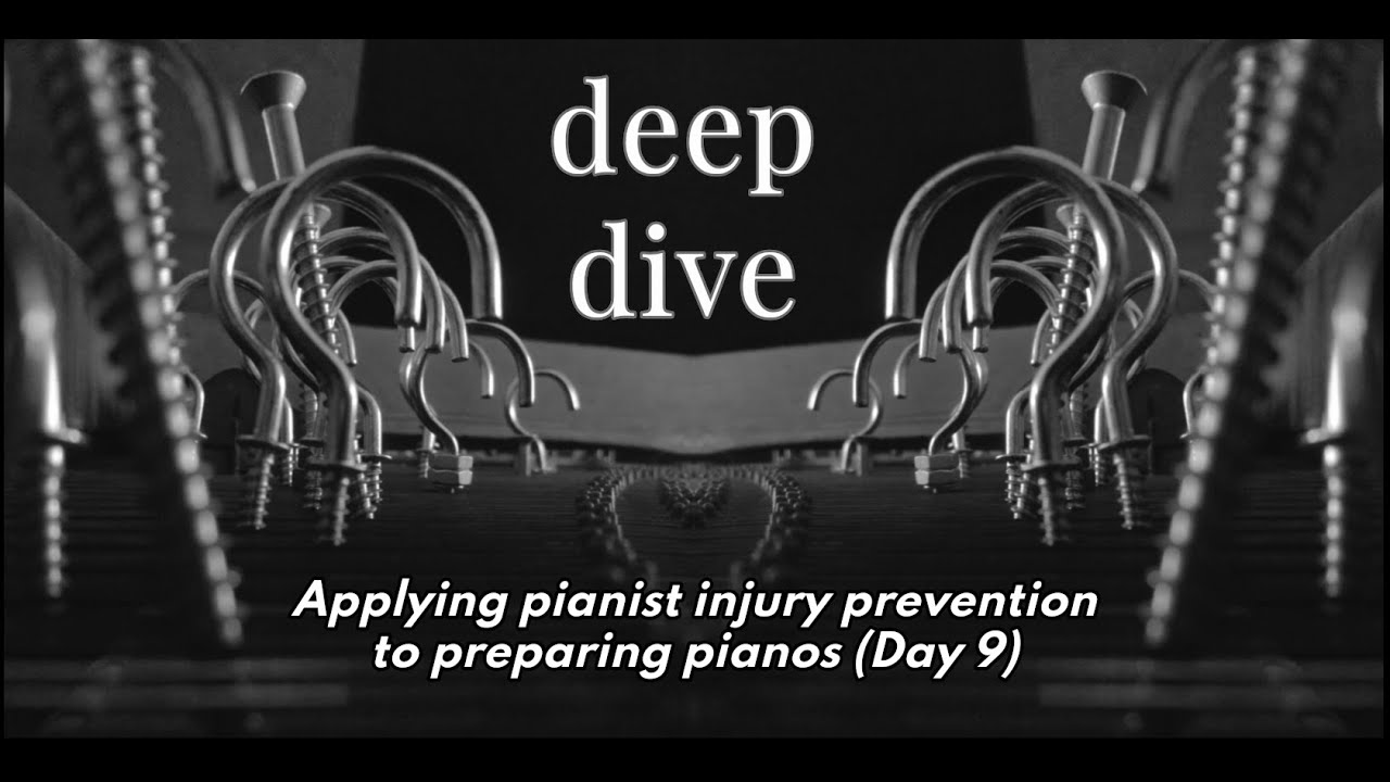 Applying pianist injury prevention to preparing pianos (Day 9) - YouTube