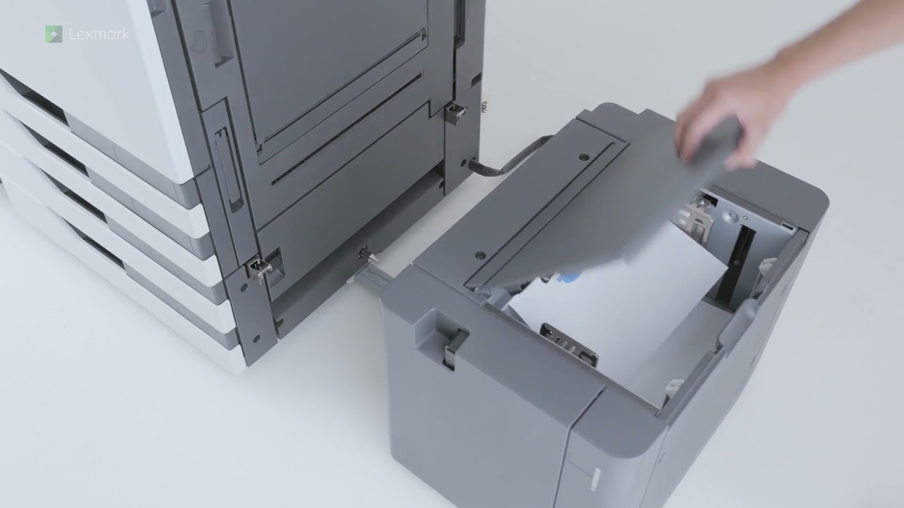 Lexmark CS923 3000 yapraklık tepside kağıt sıkışması - YouTube