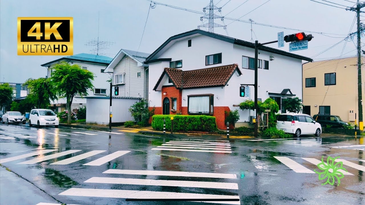 Soothing Walk in a Japanese Storm | 4K ASMR Rain Experience - YouTube