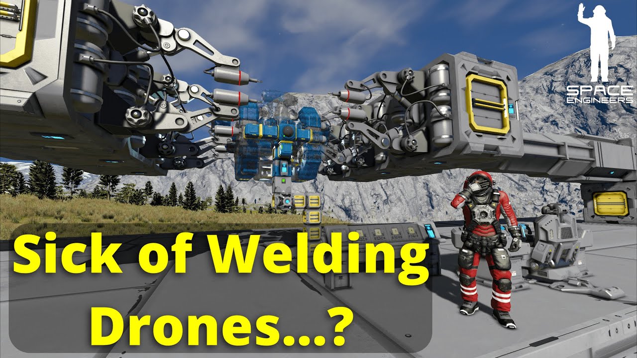 How to Build a Drone Printer - Space Engineers - YouTube