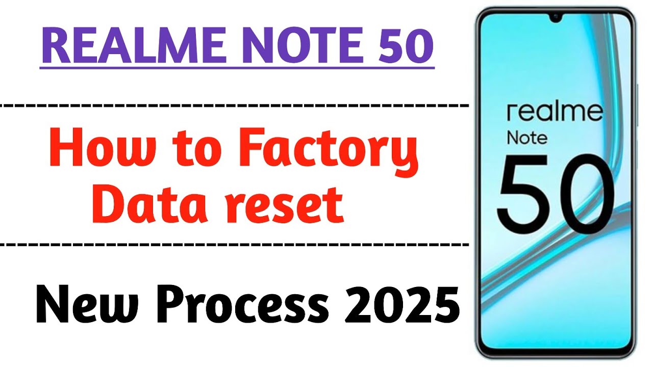 Realme Note 50 hard Reset Kaise Kare? Factory Reset kaise kare realme ...
