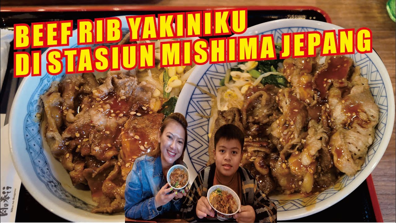 BEEF RIB YAKINIKU DI STASIUN MISHIMA JEPANG.......... MANTAB - YouTube