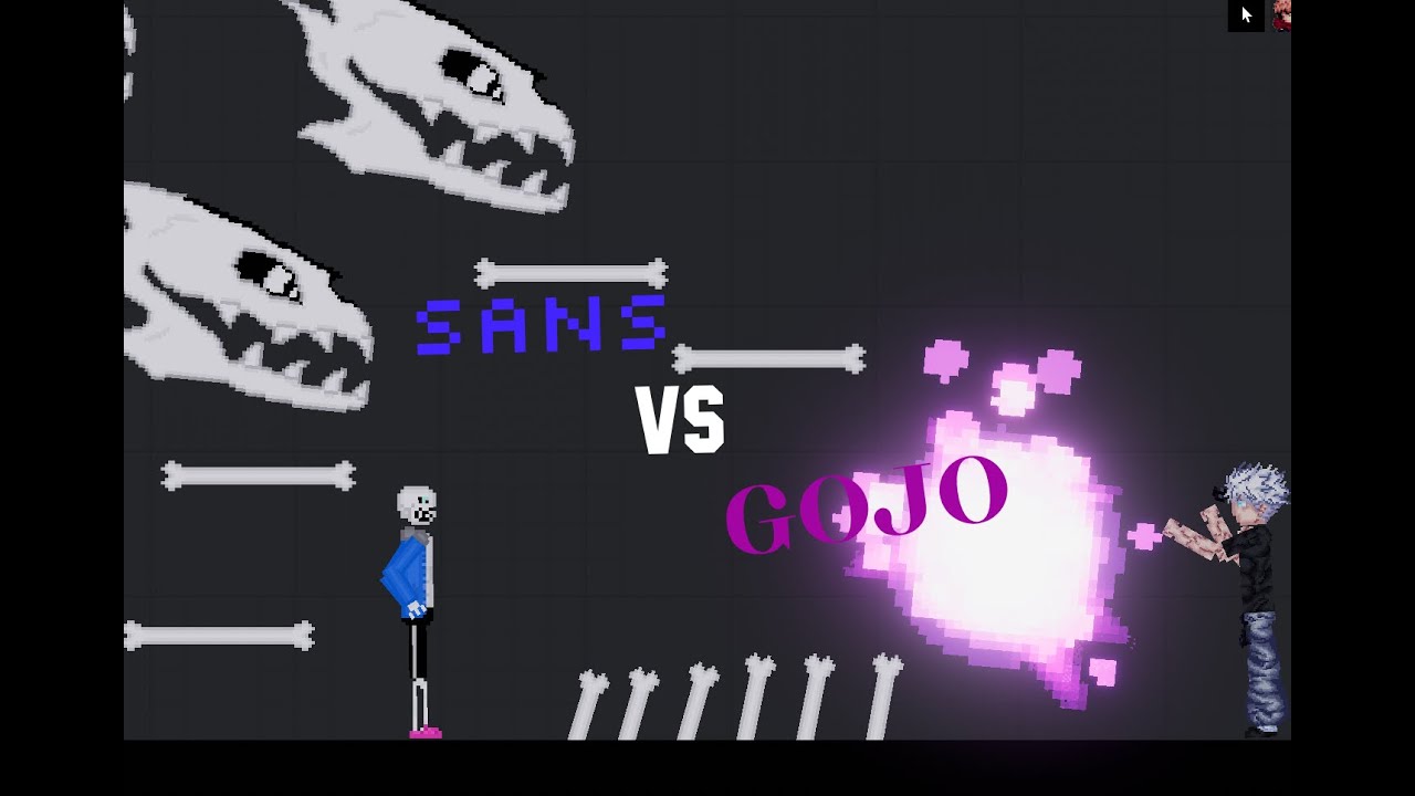 SANS VS GOJO?? | People playground mods - YouTube