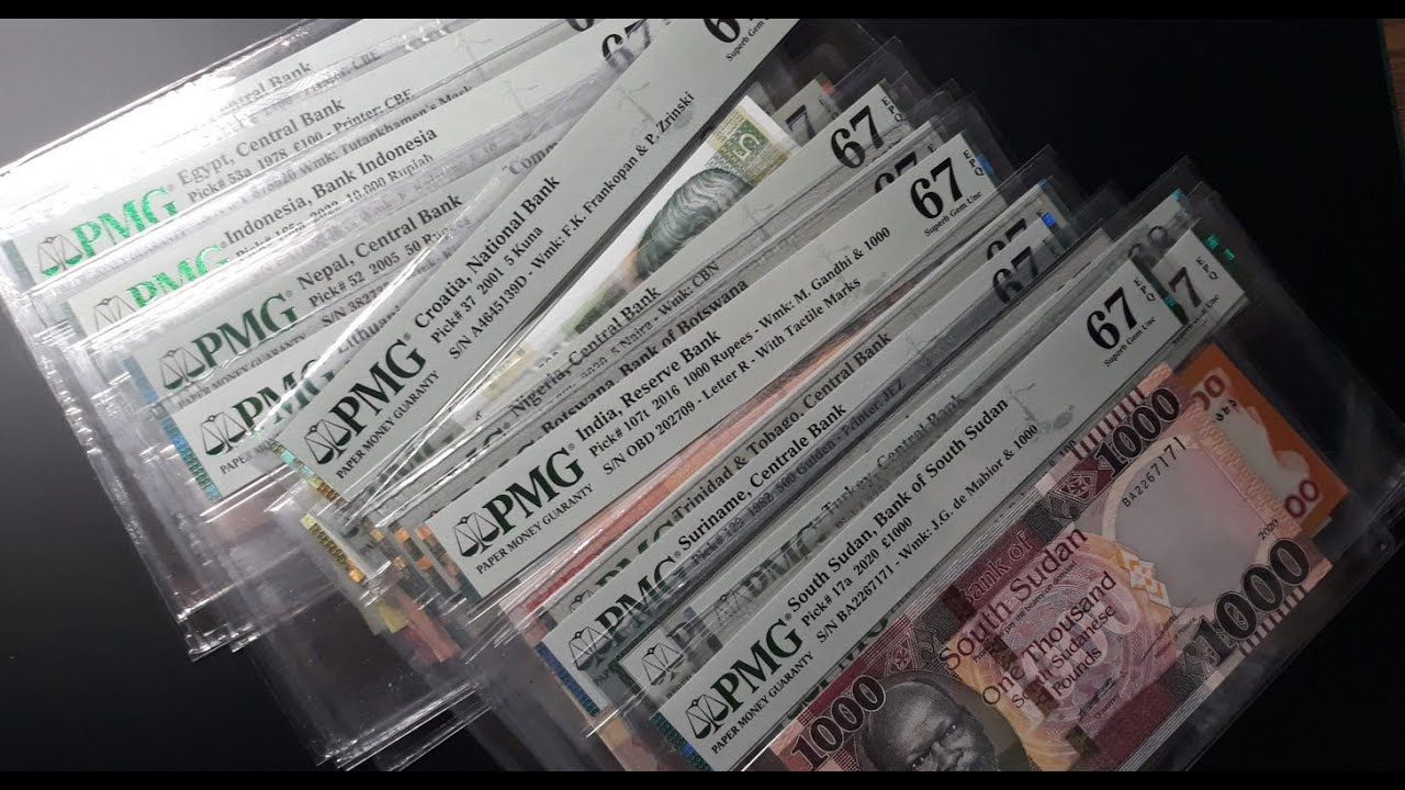#114 World PMG 67 - PMG 68 Grading Banknote Collection - Jun 28. 2024 # ...