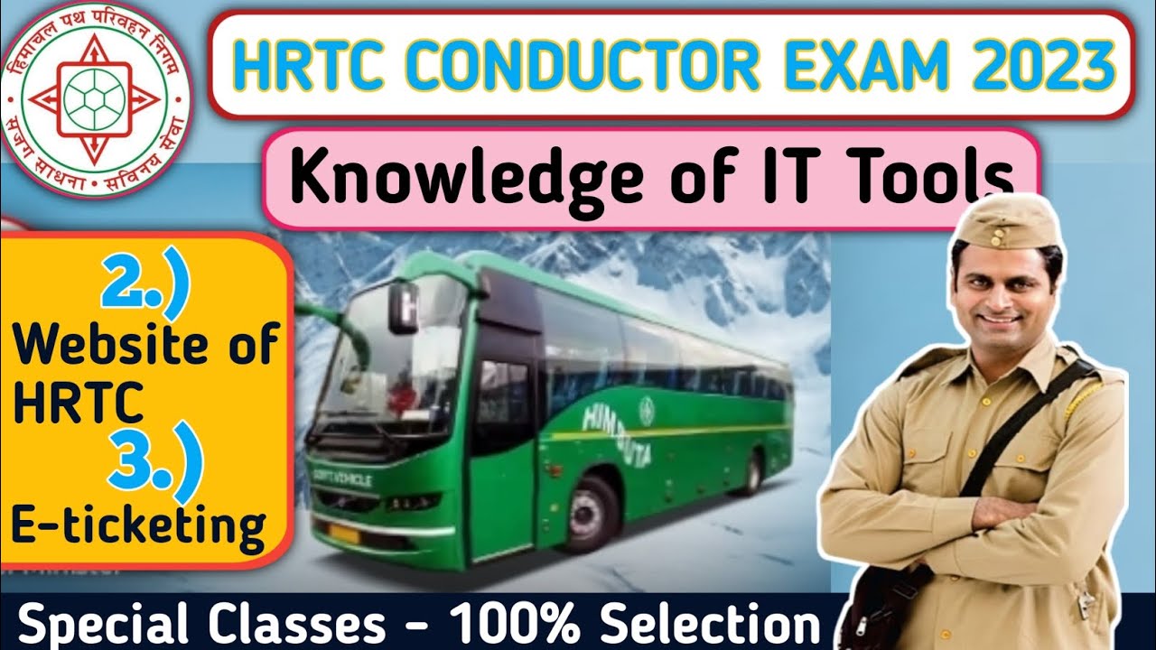 Website of HRTC | E-ticketing | Knowledge of IT Tools | Special Classes ...