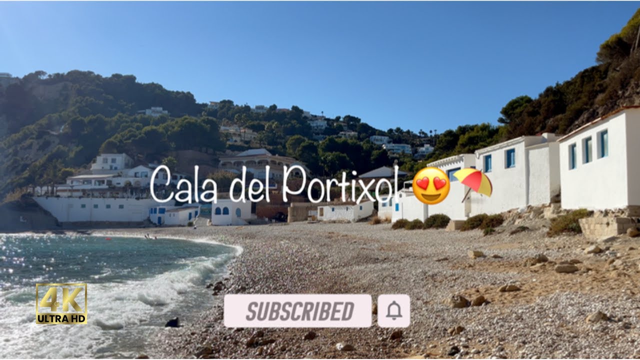 Amazing Nature & Popular Cala del Portixol Javea, Spain 4K ⛱️🇪🇸🌊 - YouTube