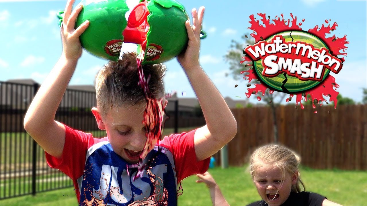 KidCity Plays the Watermelon Smash Challenge! - YouTube