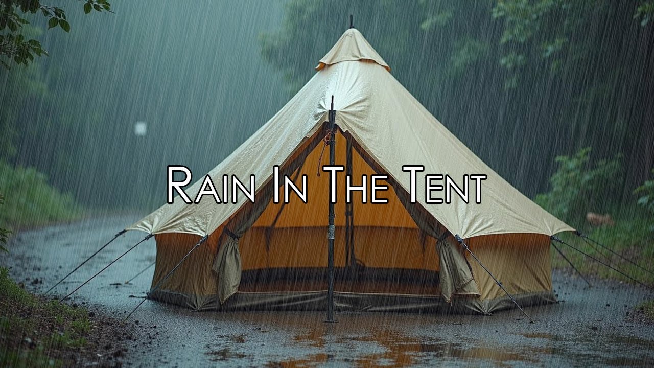 Real Rain And Thunder On Tent Sounds For Sleeping ★ heavy rain and ...