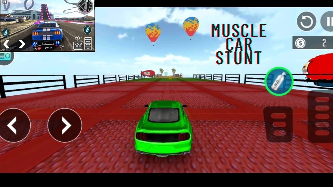 Muscle car stunt game play walkthrough part 1 🥇 - YouTube