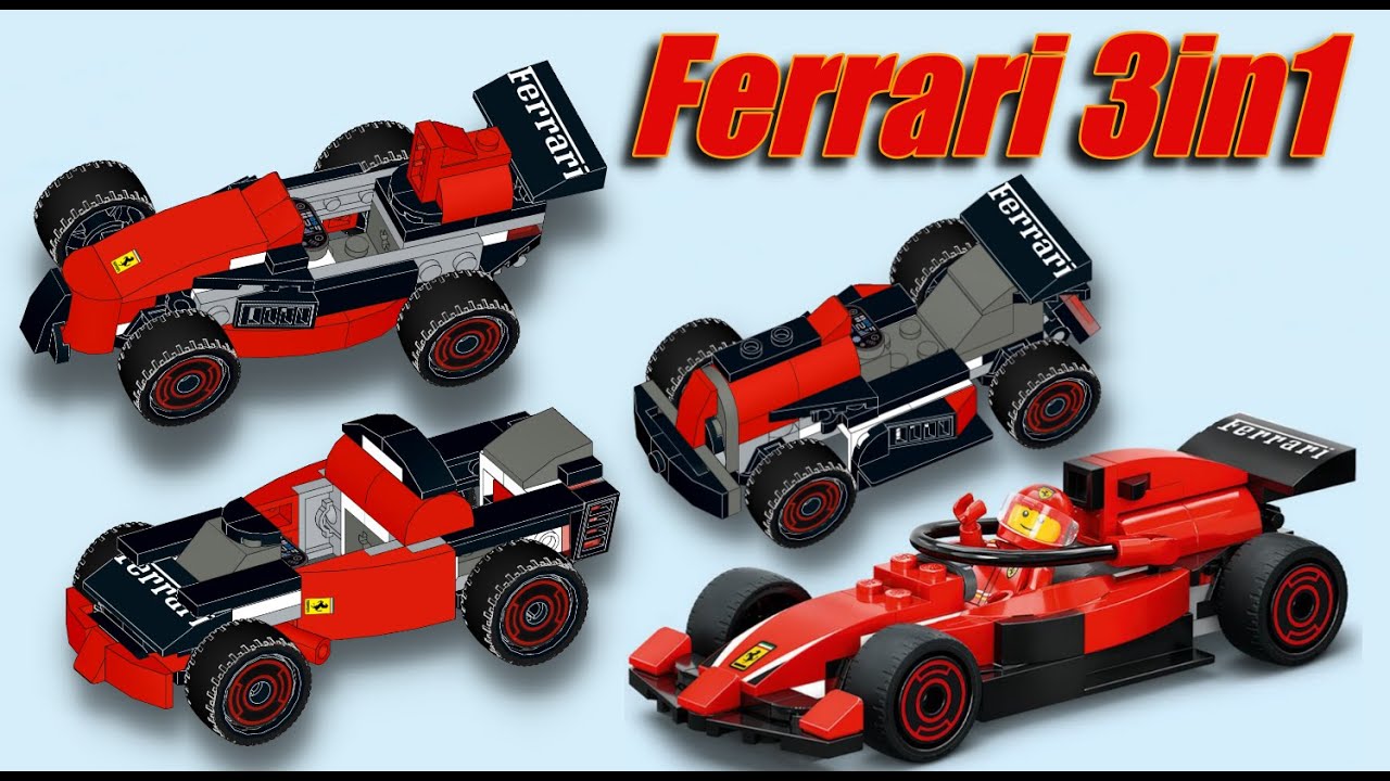 Ferrari Formula 1 reborn! LEGO 60443 alternative moc instructions - YouTube
