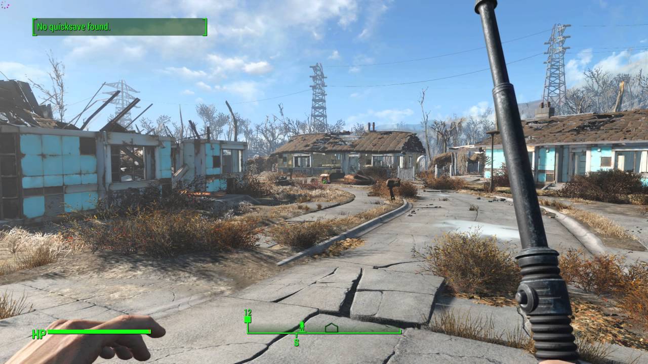 Fallout 4 C2D e8500 3,16 Ghz 4GB HD 7770 1GB 1080p Medium - YouTube