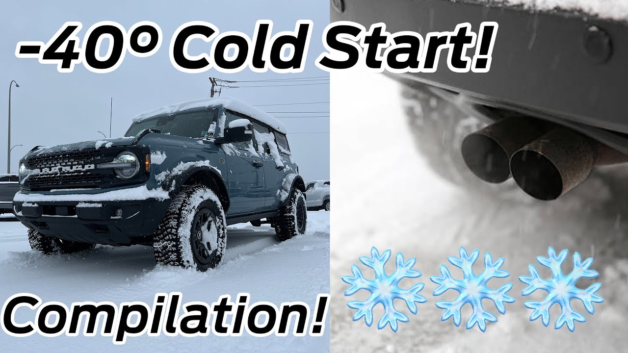 How Do Ford Vehicles START in COLD Weather? -40 Degrees! COLD START ...