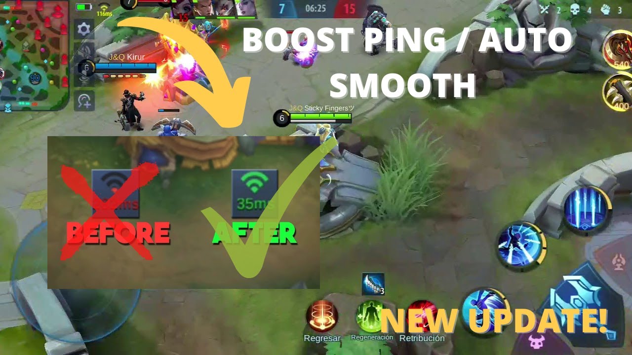 Best Ping Booster In Mobile legends New Update | Lag Fix | New Patch ...
