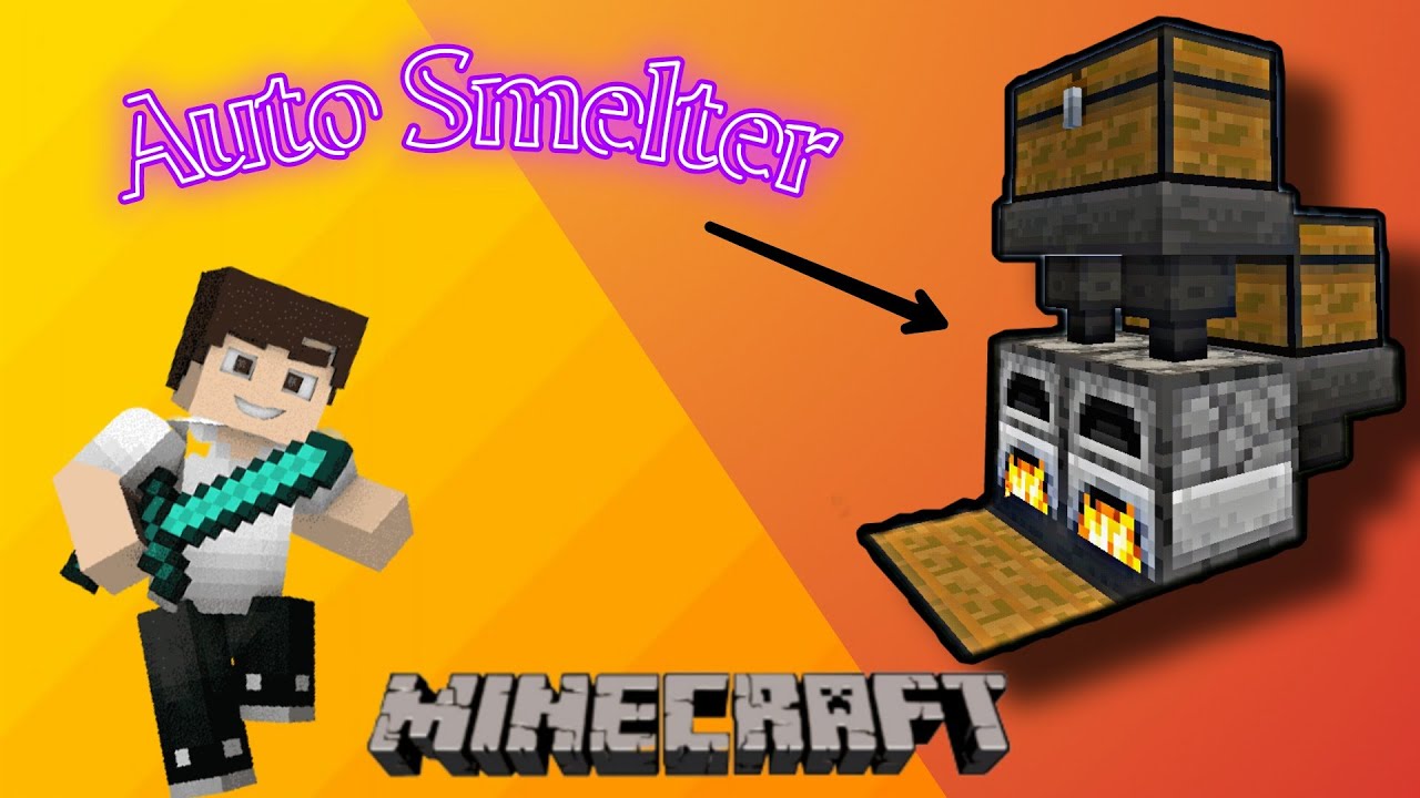 How To Make Auto Smelter | Minecraft | RioFps Gaming - YouTube