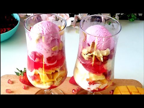How To Prepare Gud Bud Icecream | Bangalore Style Gud Bud Icecream ...