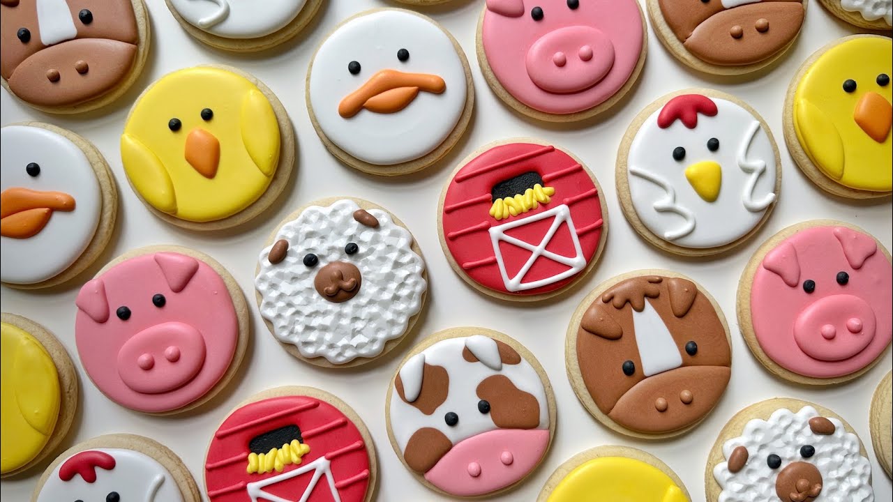 8 of the Cutest Barnyard Animals Cookies ~ Satisfying Cookie Decorating ...