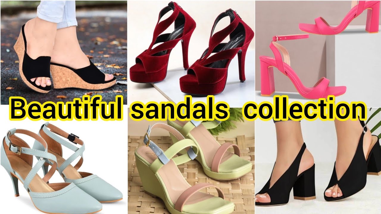 beautiful heel sandal/latest heel sandal/footwear collection 2024/new ...