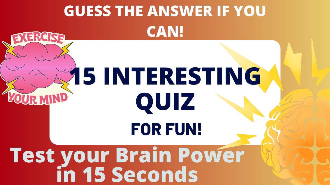 Put Your Brain to the Test: Can You Solve Thes 15 Interesting Tricky ...