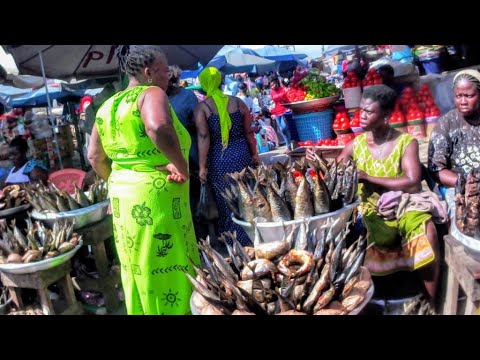 The Biggest Local Market In Africa Ghana (DOME) to Buy Food Stuff ...