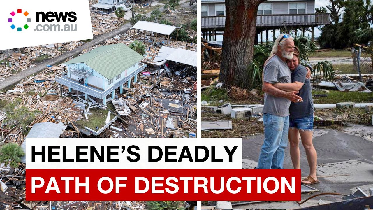 Hurricane Helene kills at least 90 in path of destruction - YouTube