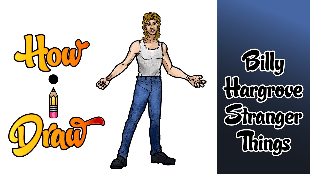 How I Draw BILLY HARGROVE from STRANGER THINGS - YouTube