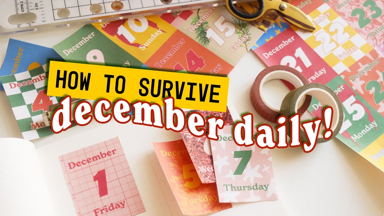 5 Tips to Survive December Daily 🎄 FREE Printable + Shop Update - YouTube