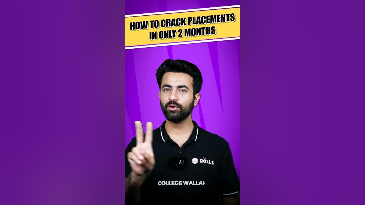 How To Crack Placements In 2 Months💪 Collegewallah Shorts Youtube