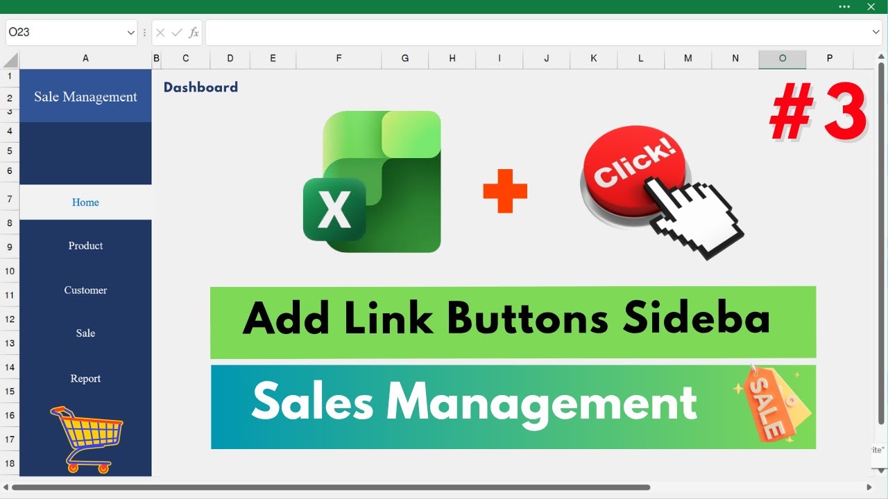 How to Add Link Buttons in Sidebar - Excel VBA Sales Management (No ...