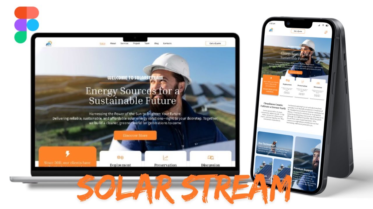 How to Design a Responsive Website for a Solar Energy Company | Figma ...
