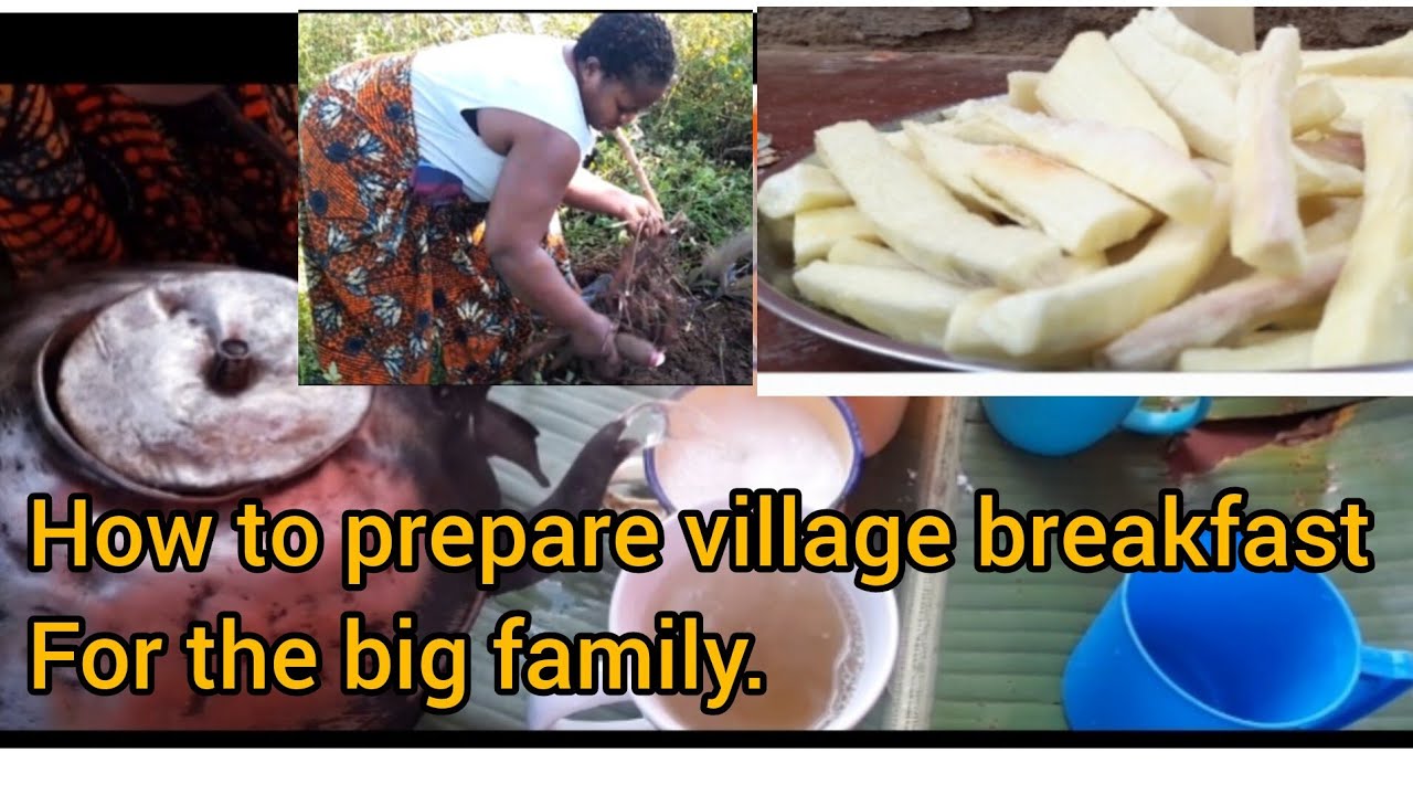 How to prepare village breakfast for the big family @taniabarbsworld ...