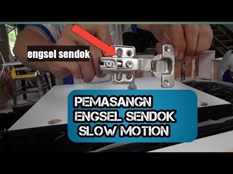 cara pasang Engsel Sendok Slow Motion || pada pintu cabinet dapur - YouTube