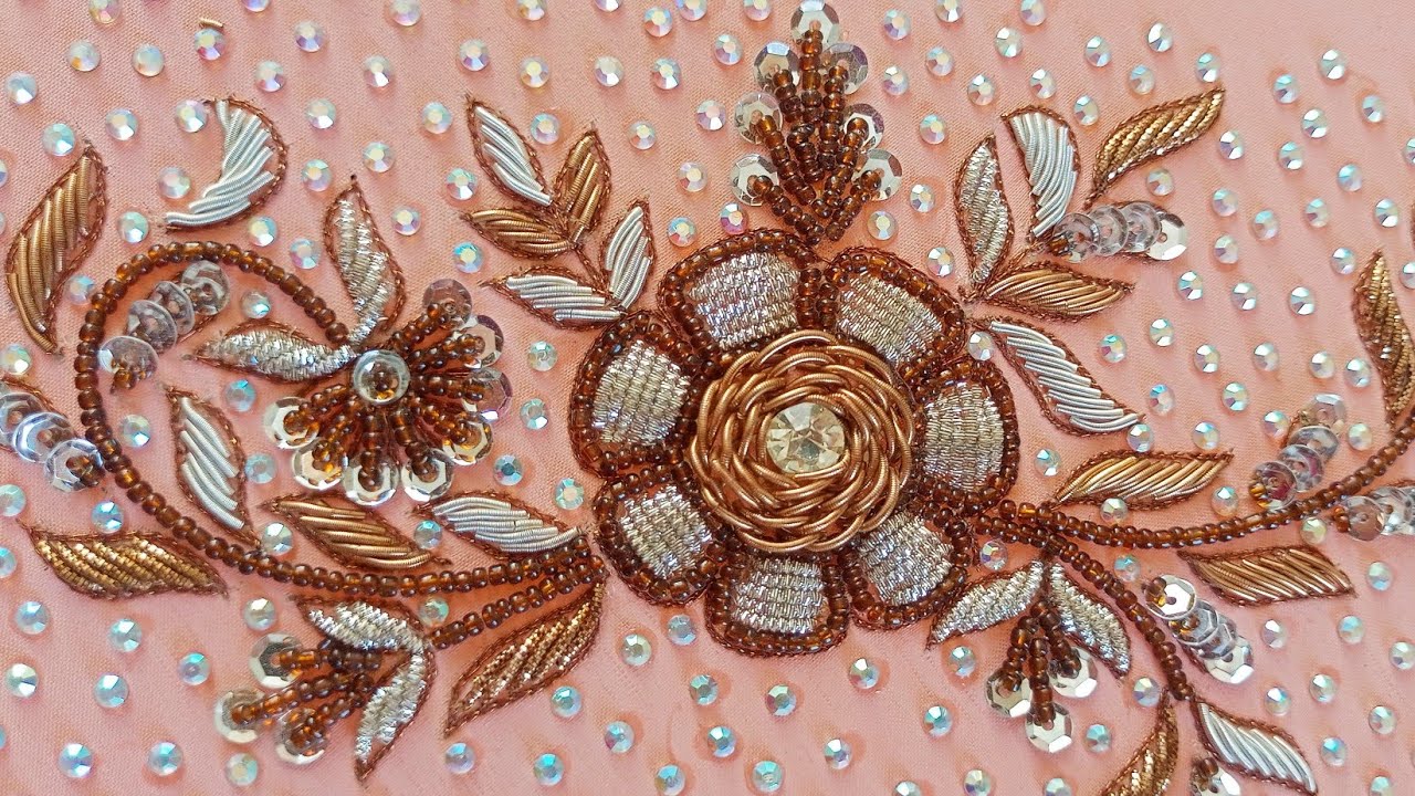 hand embroidery work | dupatta border design | sleeves design | magical ...