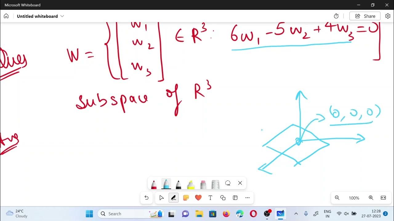 LINEAR ALGEBRA AND LOGIC(#5) : Vector Spaces and Subspaces - YouTube