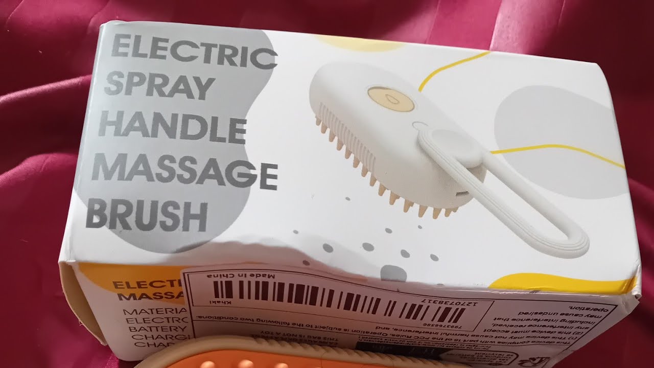 Trying out Temu electric spray massage brush for the first time. #temu ...
