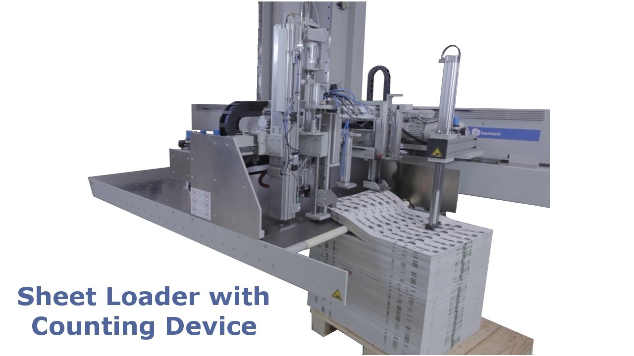 GTS Baumann Sheet Loader with Counting Device - YouTube