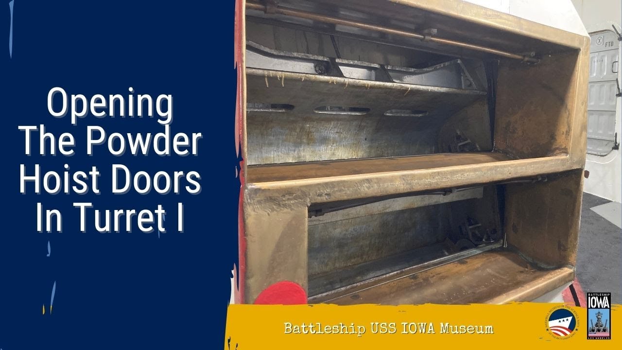 Opening The Powder Hoist Doors In Turret I - YouTube