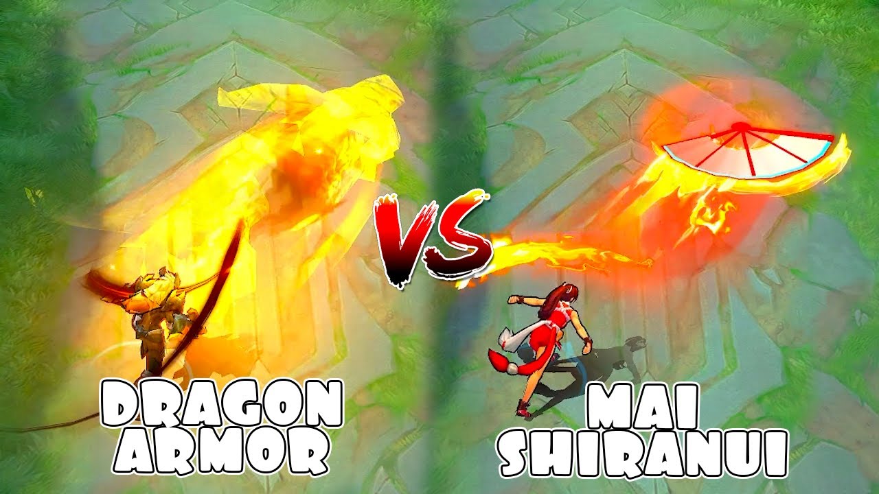 Masha Mai Shiranui KOF VS Dragon Armor Skin Comparison - YouTube