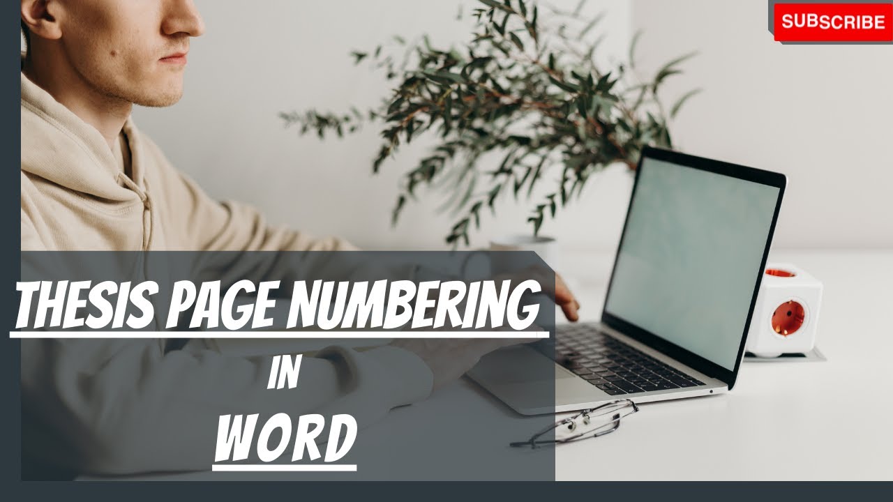 Thesis Page Numbering in Word - YouTube