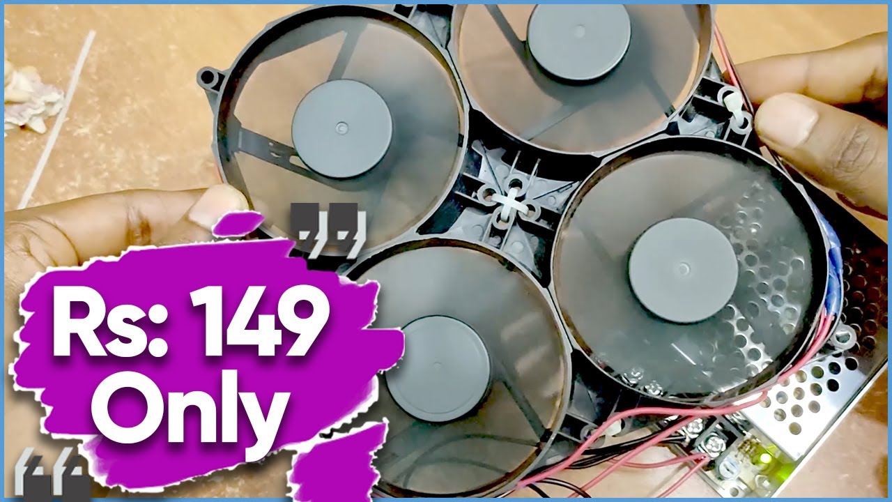 Diy Making of a Powerful Exhaust fan using old CPU fan - YouTube