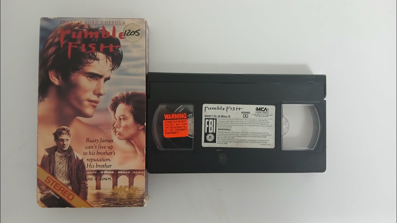 Opening to Rumble Fish 1983 VHS 60fps - YouTube