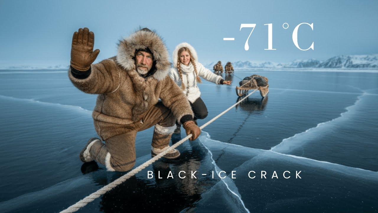 Black Ice Rescue at −71°C | Crossing Thin Ice to Save the Sled - YouTube