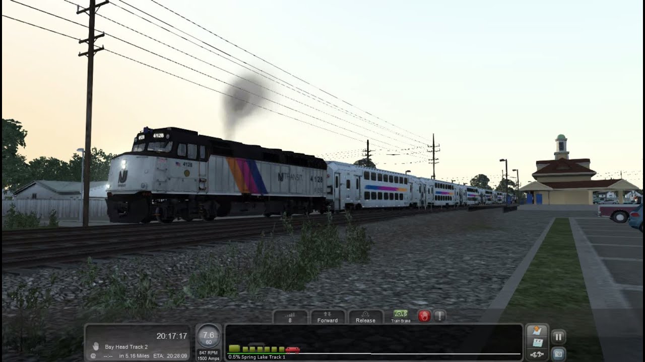 Train Simulator 2016 HD: NJ Transit EMD F40PH-2CAT 4128 Departs Spring ...