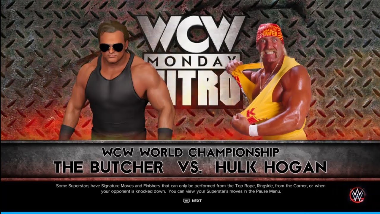 The Butcher vs Hulk Hogan Cage Match. WCW Nitro. WWE 2K23 - YouTube