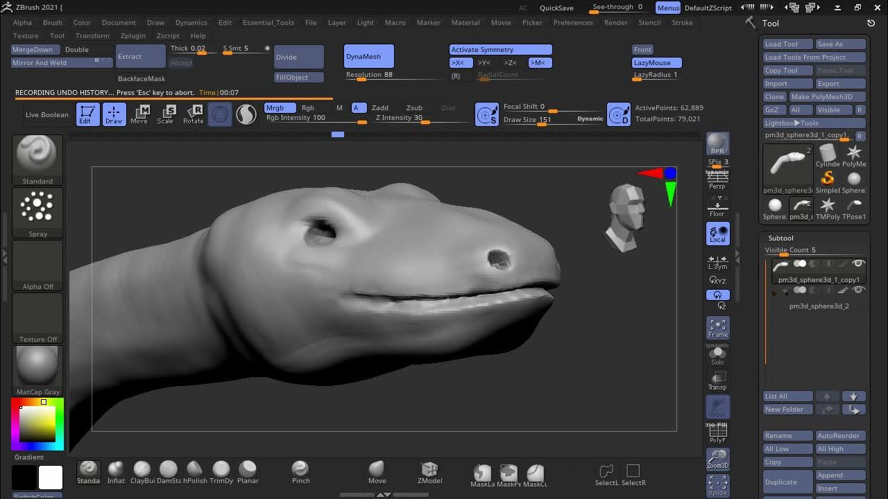Zbrush Snake WIP - YouTube