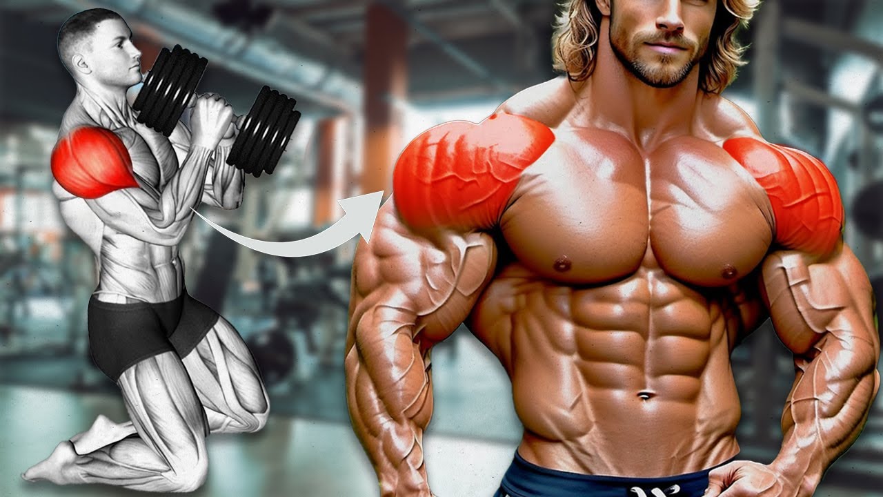 Massive Shoulder Workout at the Gym - Effective Dumbbell Exercises for ...